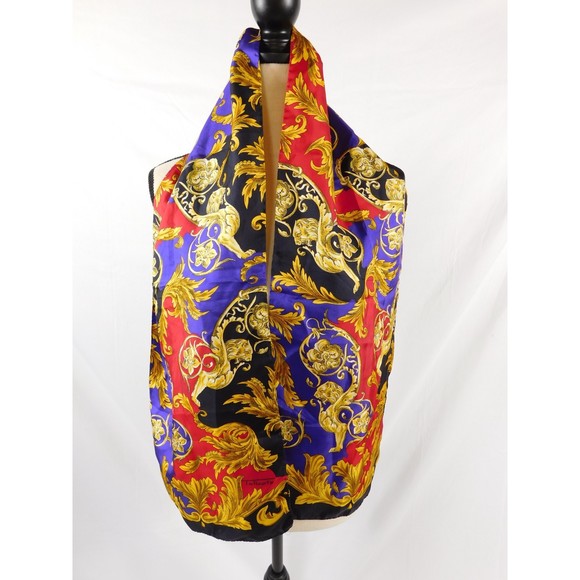 Talbots | Accessories | Vintage Talbots Royal Print Silk Wrap Scarf ...